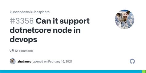 Can It Support Dotnetcore Node In Devops · Issue 3358 · Kubesphere