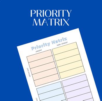 Priority Matrix By Copper Speech TPT