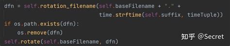 Python 日志分日期自动存储删除 知乎