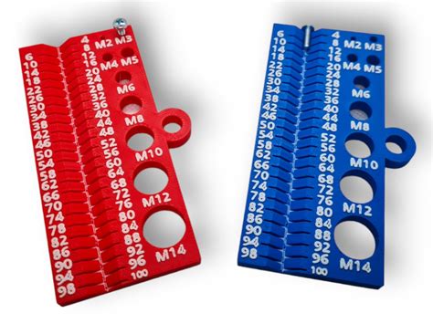 Metric Sorting Gauge For Bolts Screws Nuts M2 M14 And 100mm Metric Screw Ruler M2 M14 Metric Sorting Gauge For Bolts Screws Nuts M2 M14 And 100mm Metric Screw Ruler M2 M14