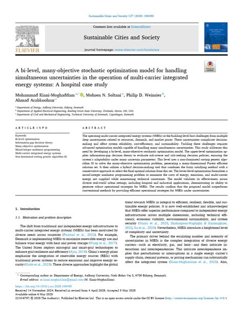 A Bi Level Many Objective Stochastic Optimization Model For 2025 Sustainabl Pdf Mathematical