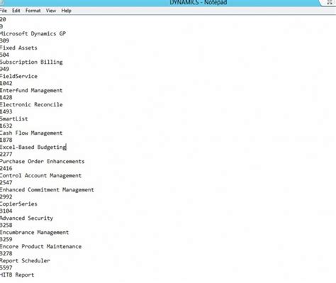 Find Dynamicsset File View Installed Dynamics Gp Modules