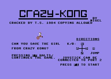 CSDb Crazy Kong 1984