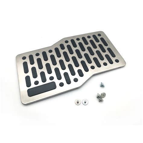 스테인레스 스틸 자동차 바닥 매트 페달 트럭 카펫 패드 플레이트 페달 풋 레스트 매트 범용페달 Aliexpress