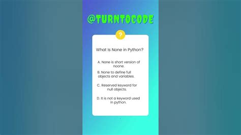 what is none in python tips and tricks turntocode youtube