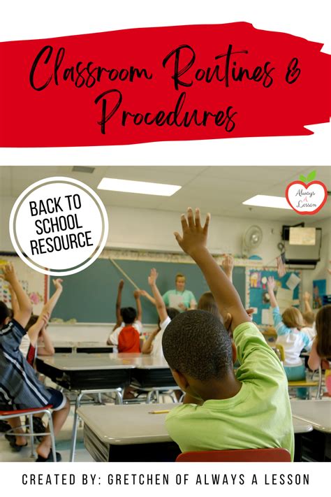 Classroom Routines Checklist Back To School Classroom Procedures Classroom Routines And