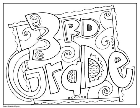 Third Grade Coloring Sheets Coloring Pages