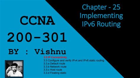 chapter 25 implementing i pv6 routing ppt