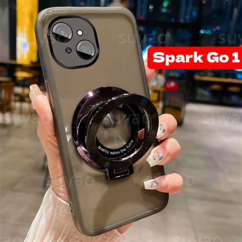 For Tecno Spark GO 1 S 1S Phone Case Magnetic Stand Holder Casing GO1S SparkGO1S Thin Ultra