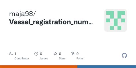 Github Maja Vessel Registration Number Recognition