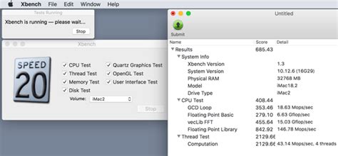 Macのベンチマークを測るソフトウエア Mac部
