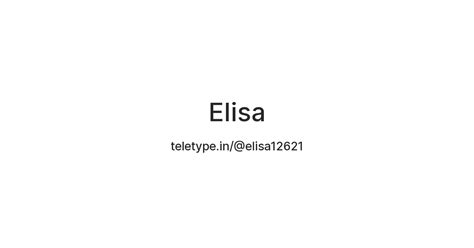 Elisa Teletype