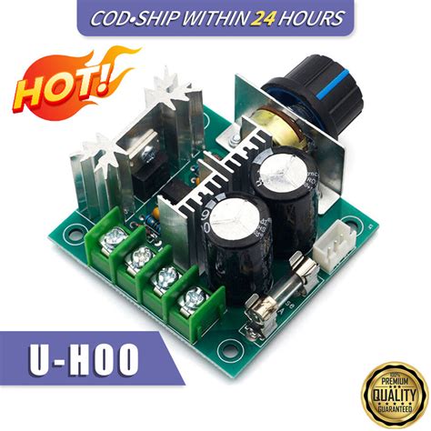 10a Dc 12v 24v 30v 40v 13khz Auto Pwm Dc Motor Speed Regulator Speed
