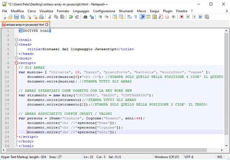 Sintassi Del Linguaggio Javascript Netcworkit