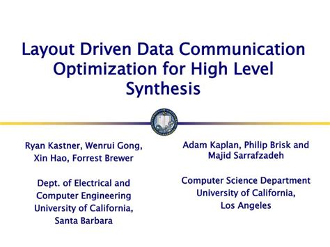 ppt layout driven data communication optimization for high level