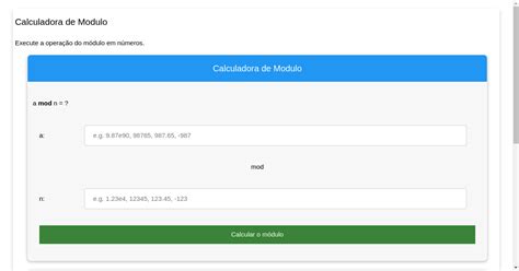 Calculadora De Módulo Calcular Resto Com Divisão Passo A Passo