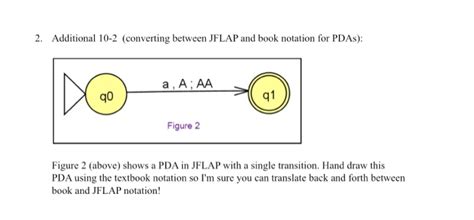 solved 2 additional 10 2 converting between jflap and book