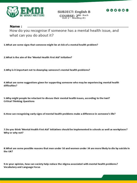 How Do You Recognise If Someone Has A Mental Health Issue And What Can
