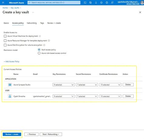 Azure Key Vault Create Key Vault