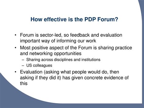 Ppt Pdp Forum Powerpoint Presentation Free Download Id 1306182