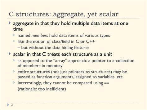 C Structures And Unions Ppt Programming Languages Computing