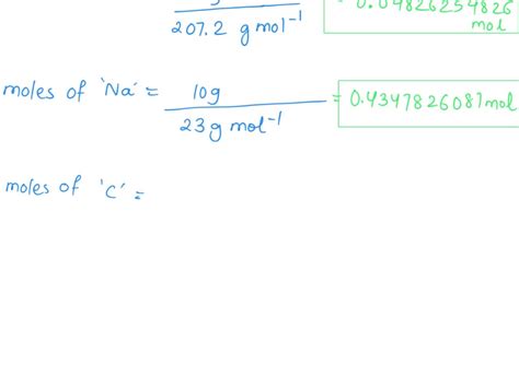 Solved You Have 10 0 G Each Of Na C Pb Cu And Ne Which Contains