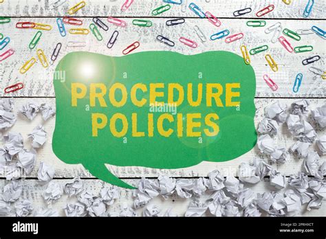 Text Showing Inspiration Procedure Policiessteps To Guiding Principles