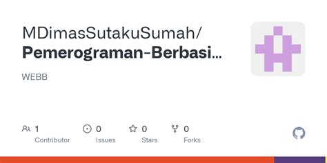 Github Mdimassutakusumah Pemerograman Berbasis Web At Main