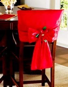 Festive Red Chair Swag For A Merry Christmas Cortina De Coracoes