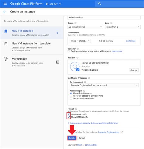 How To Backup And Restore Websites On Google Cloud One Page Zen