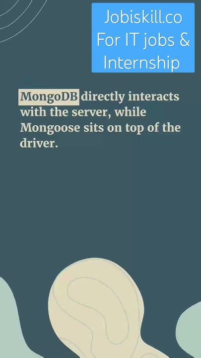 mongodb vs mongoose programming frontend nodejs backend youtube
