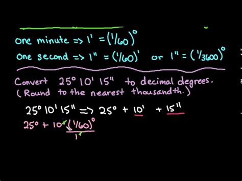 converting to from degrees minutes seconds dms 46 off