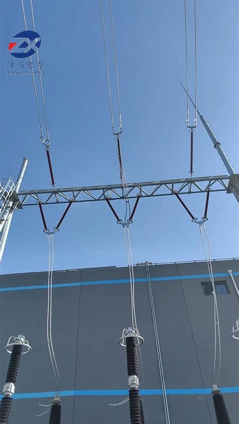 Grounding Grid And Steel Structural Support For Electrical Substation Electrical Transformer