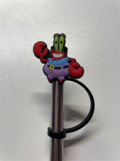 Mr Crab Spongebob Straw Topper Killer Ink Tees