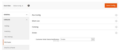 magento 2 rss feed order status notification