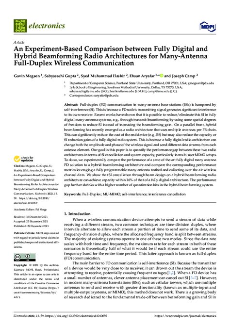 Pdf An Experiment Based Comparison Between Fully Digital And Hybrid