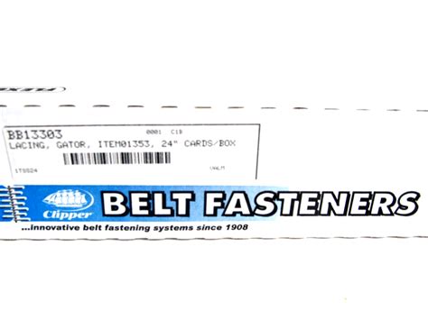 New Flexco Clipper 01353 Lacing Belt Fasteners 10 24 Per Box Ux1ss24