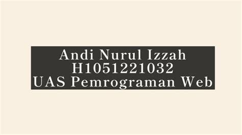 Uas Pemrograman Web Website Dengan Framework Laravel Youtube