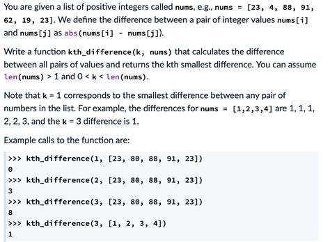 Solved You Are Given A List Of Positive Integers Called Chegg