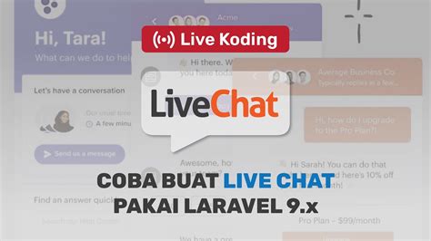 Lanjut Buat Live Chat With Laravel 9x Dan Livewire Live Koding Youtube