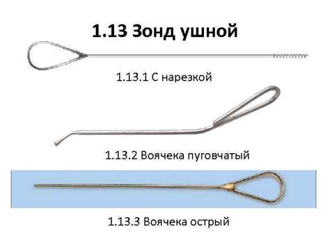 Учебная классификация оториноларингологических инструментов 1 Ушные ...