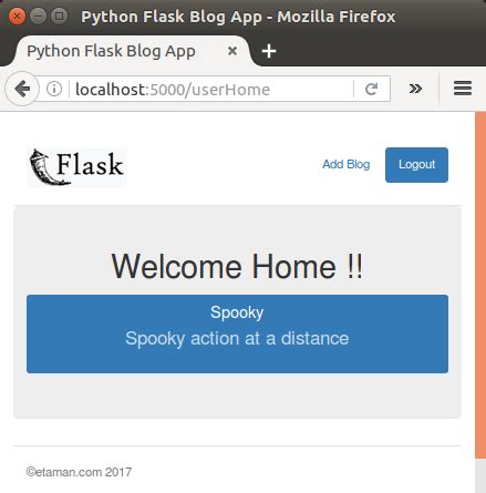 Flask Blog App Tutorial Adding Blog Item