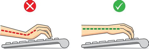 Guide To Correct Hand Position To Use Keyboard Royalty Free Vector Stock Freeimages
