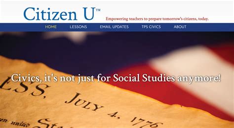 Citizen U Multidisciplinary Civics Lessons Citizen U Primary Source