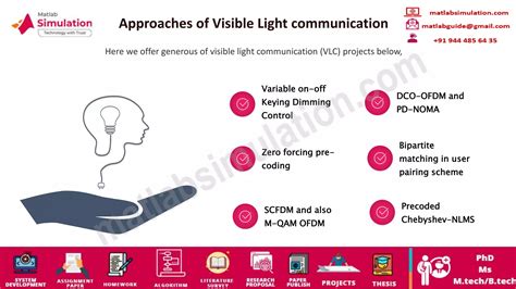 Visible Light Communication Projects Research Ideas Ppt