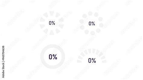 Animated Percentage Circles Circular Data Diagrams Animation Library