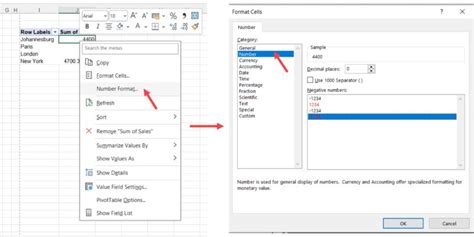 format pivot table values so that they don t undo and grow with the