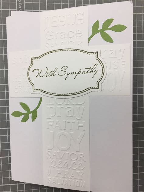 Elegant Embossed Cross With Bird And Vintage Labels