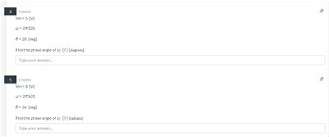 Solved Ict V T Vmcos Wt C Uf Points Vm Chegg Com