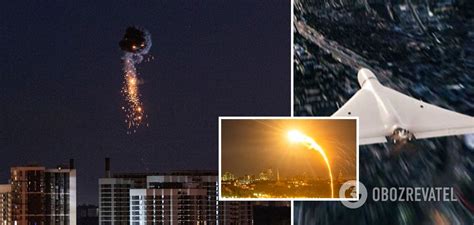 Атака РФ дронами вибухи Київ і область 3 серпня 2023 сили ППО збили Шахеди Oboz Ua